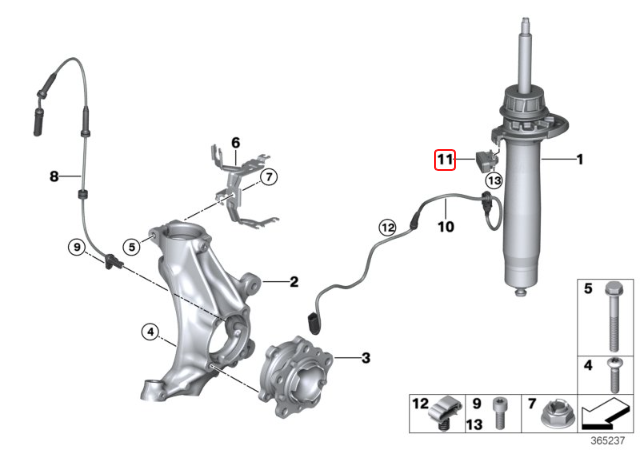 BMW Acceleration Sensor - For the BMW Active Suspension System ...