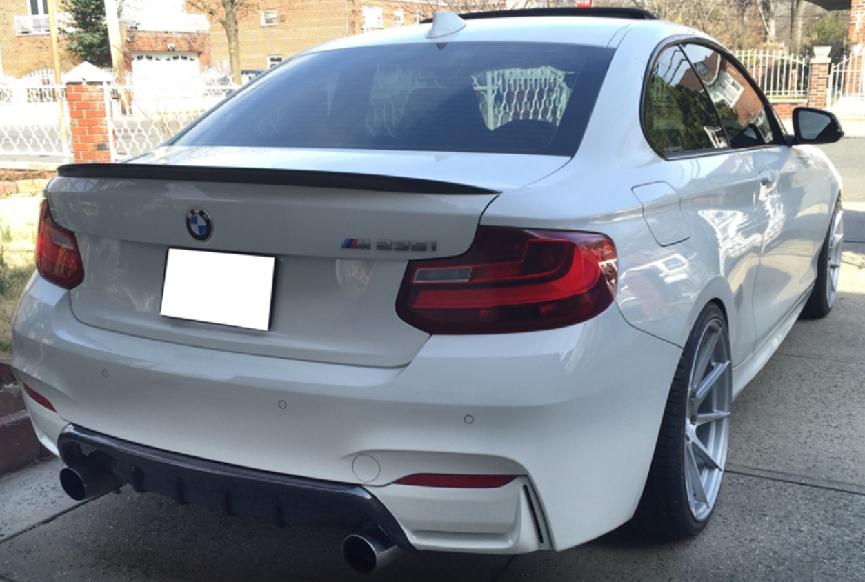 BMW F22 Carbon Fiber Diffuser - M Style (For vehicles with M Performan ...